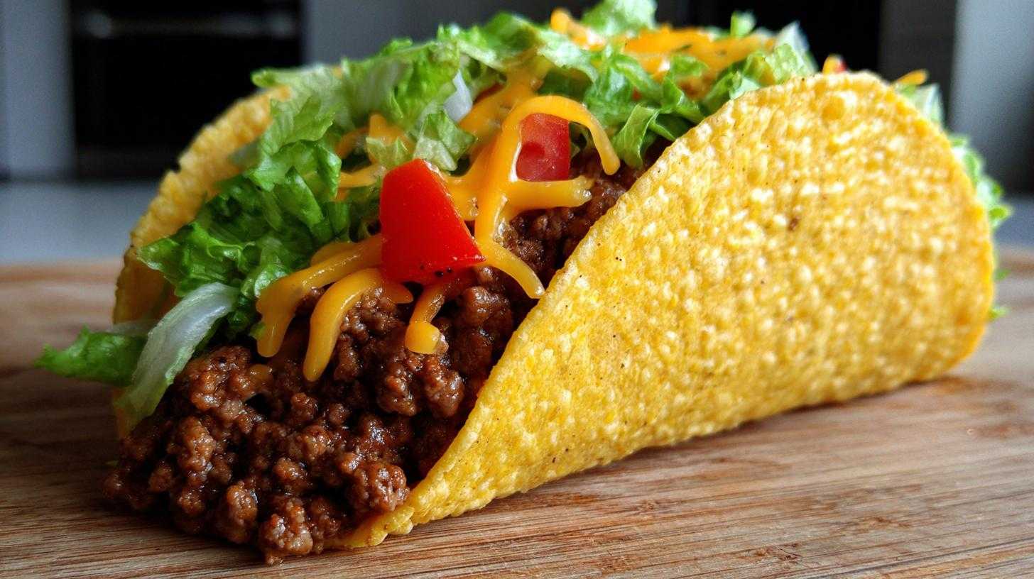 Sensation! 1-Pound Cheeseburger Tacos - The Cook Chic