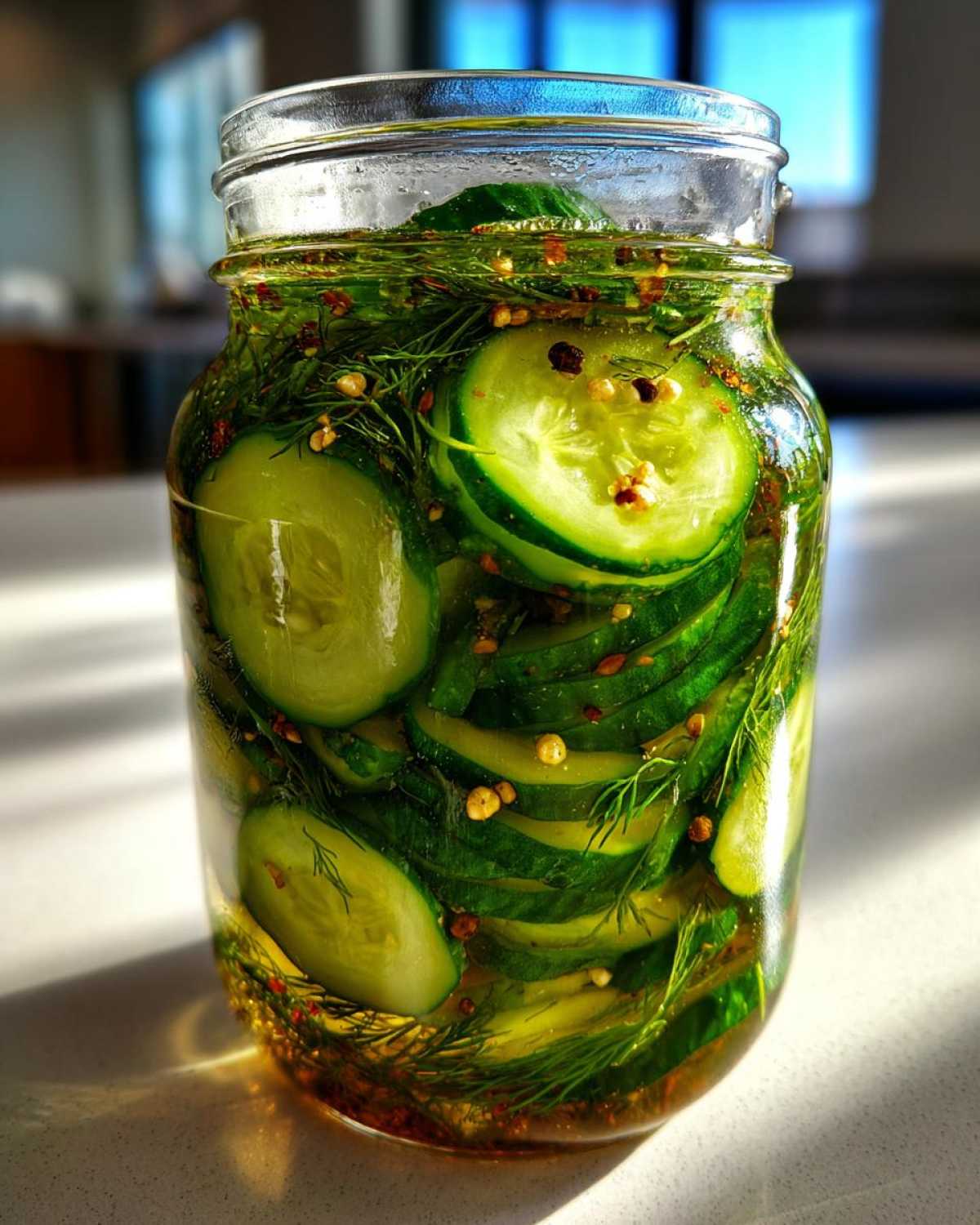 Quick Pickled Cucumbers (Refrigerator Pickles): 3 hours to happiness ...