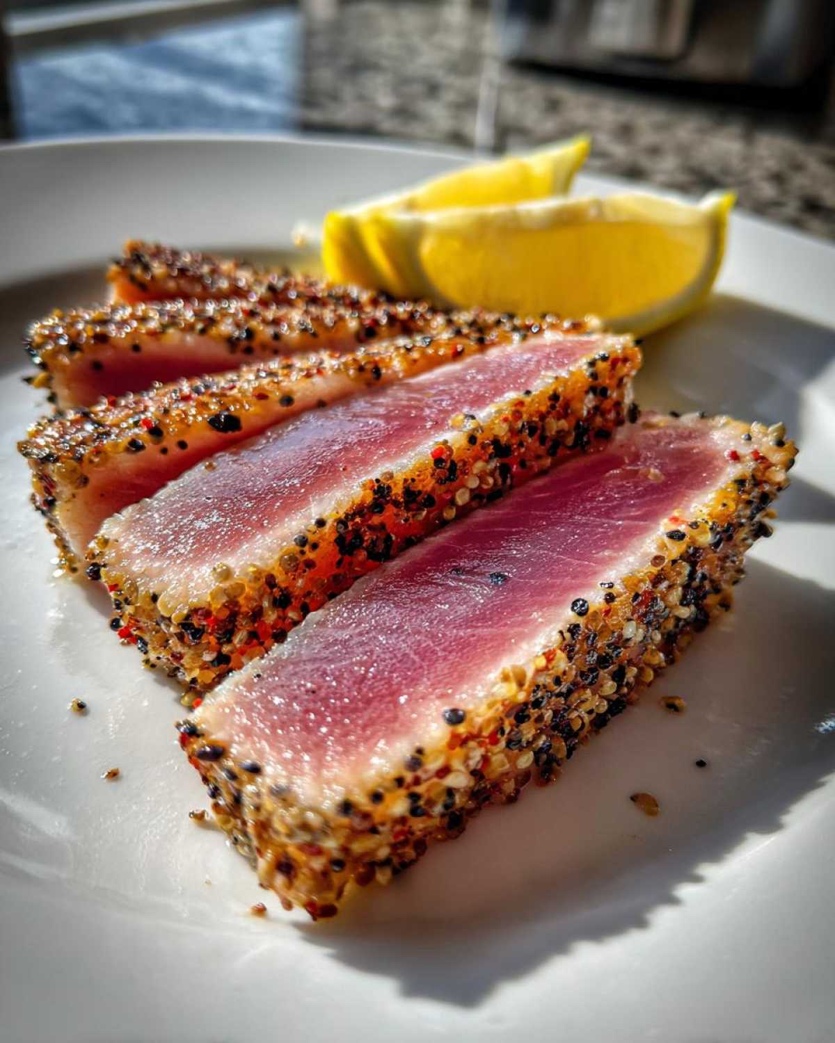 Perfect Seared Tuna Steak with Lemon Pepper: My 1-Minute Marvel - The ...